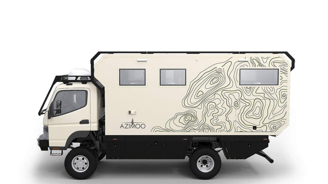 Azimoo Expeditionsmobil: Mitsubishi Fuso 4x4 mit Wohnkabine - Promobil