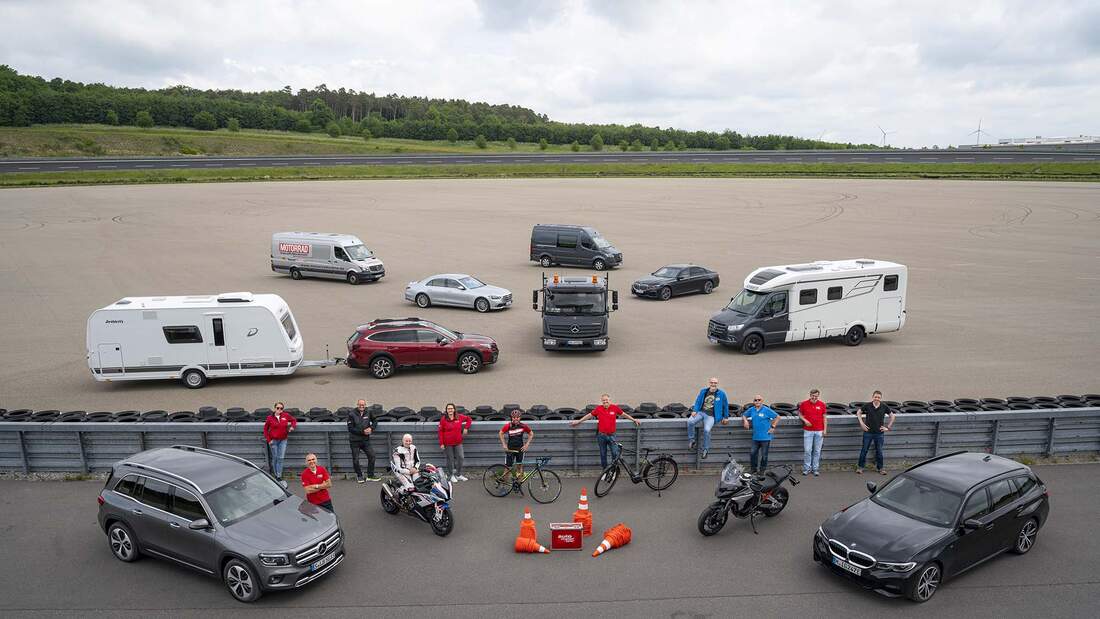 Bremswege unterschiedlicher Fahrzeuge im Vergleich | promobil