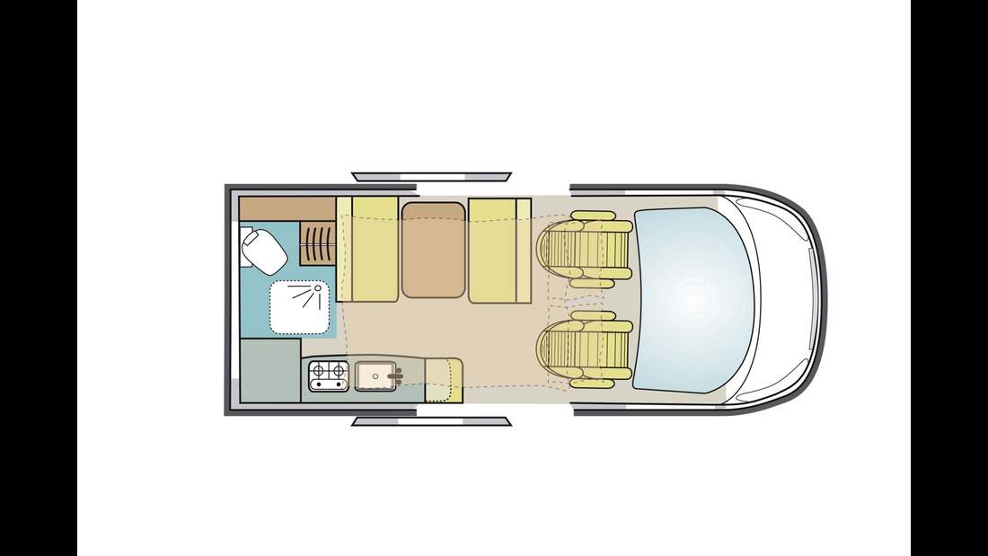 Kompakt-Campervans auf Ford Transit Custom (2023) | promobil