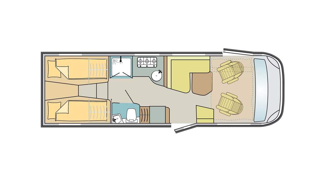 Hymer B 780 Grundriss