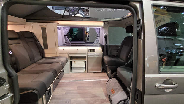 Reimo Prototyp-Multivan und Trio Style VW T6.1: Kompakt Campervans ...