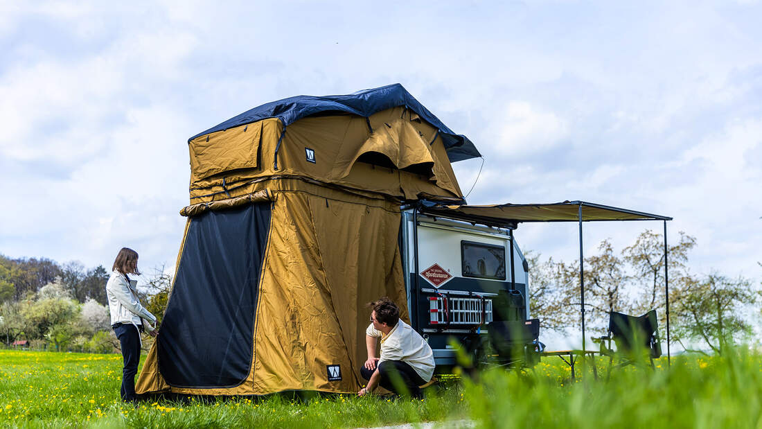 Sportcaravan Cube 2 und Vickywood Dachzelt (2023) im Test | promobil