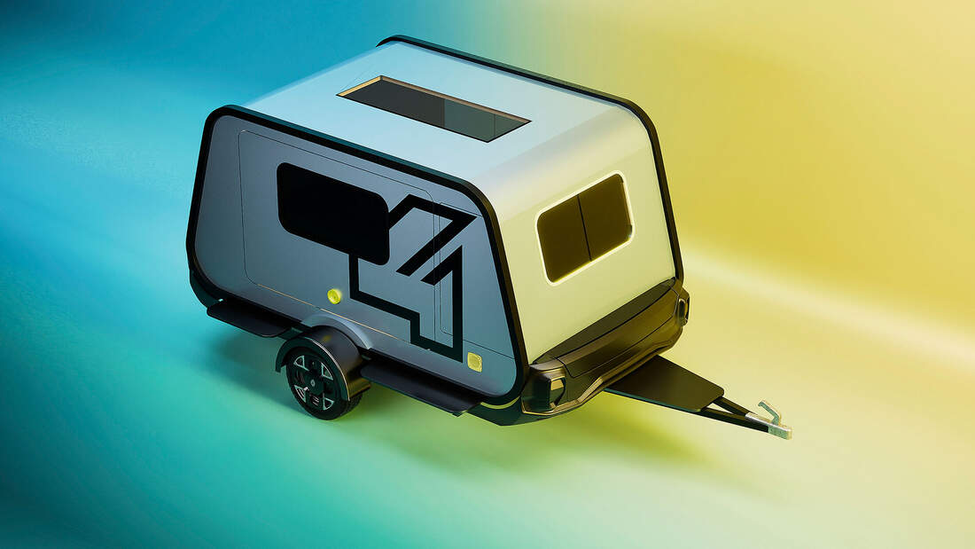 Spezialangefertigter Mini-Wohnwagen für den Renault E-Tech | promobil