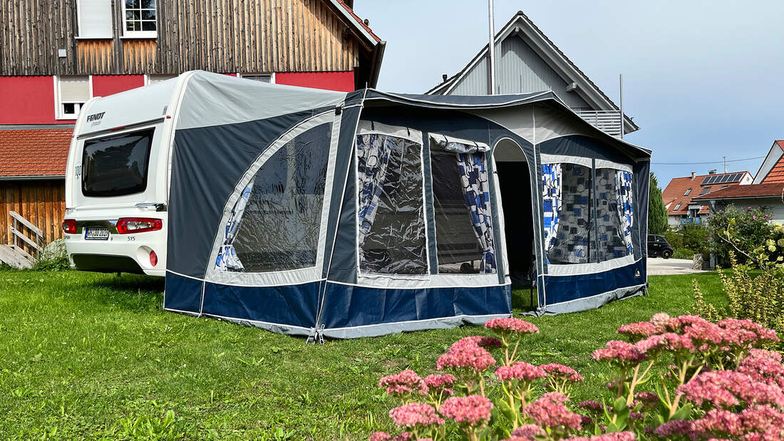 Wohnwagen Vorzelt Schnellaufbau