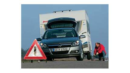 Radwechsel am Caravan